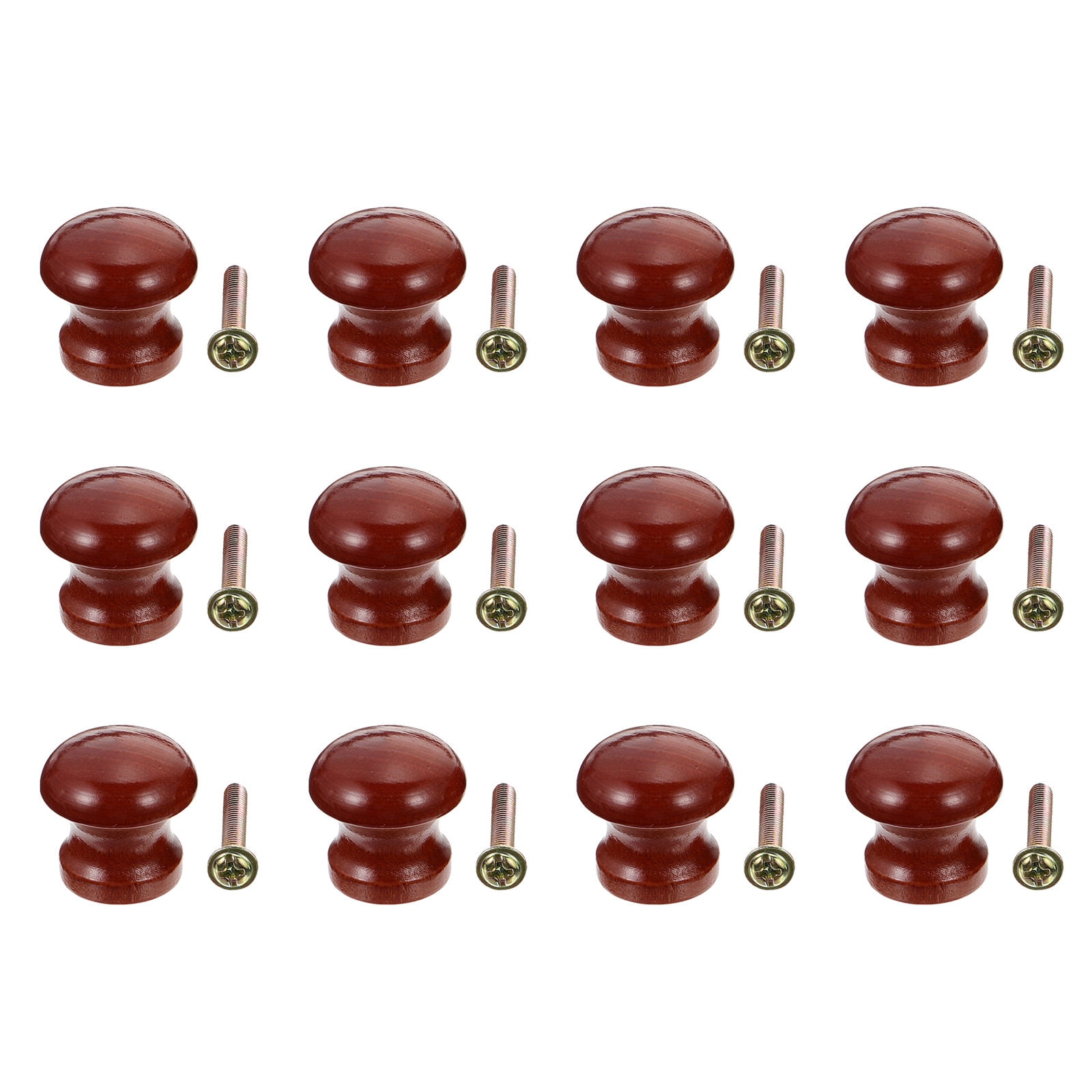 UPKOCH 12Pcs Brown Wooden Furniture Handle Replacement Smooth Touch ...