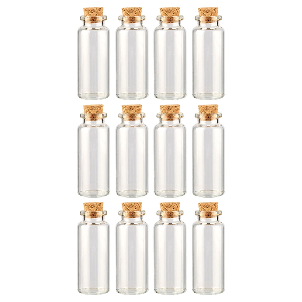 UPKOCH glass mini jars Glass Wish Container Transparent for Artists ...