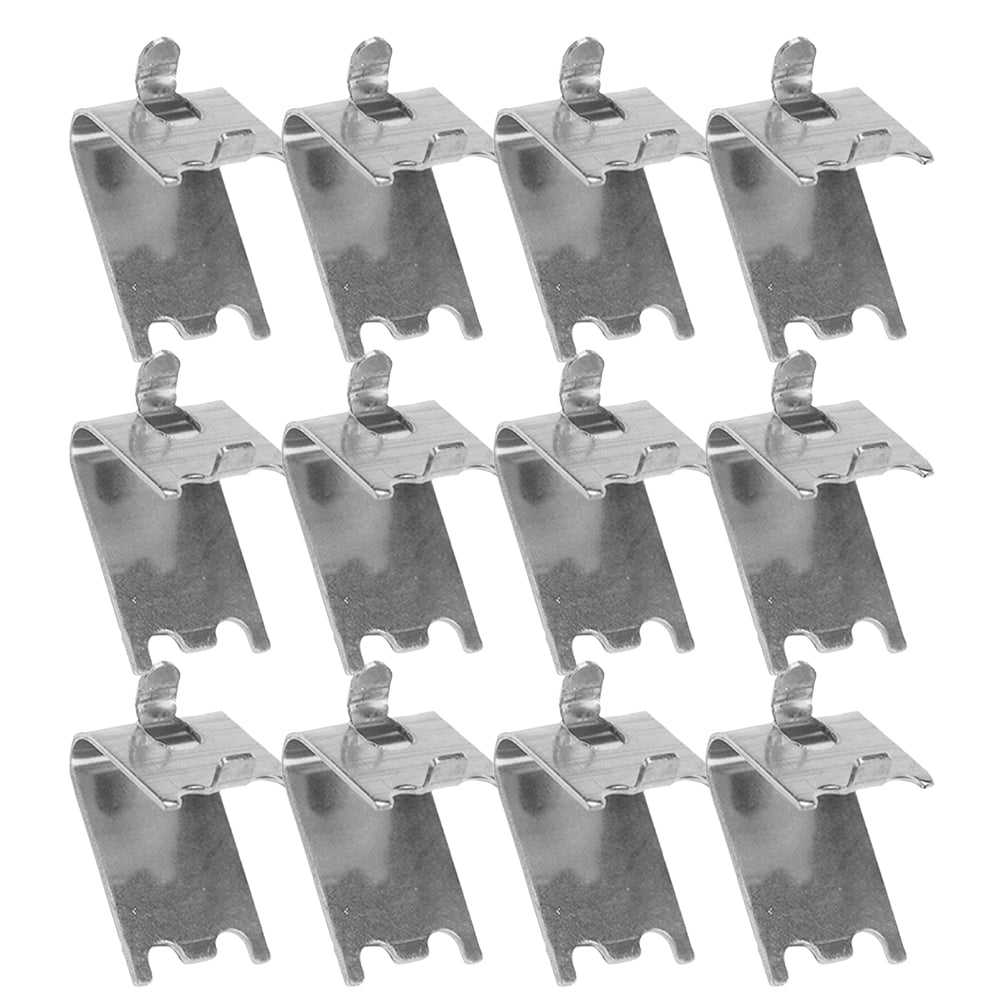 UPKOCH 12Pcs Refrigerator Shelf Clips in Stainless Steel for Easy ...