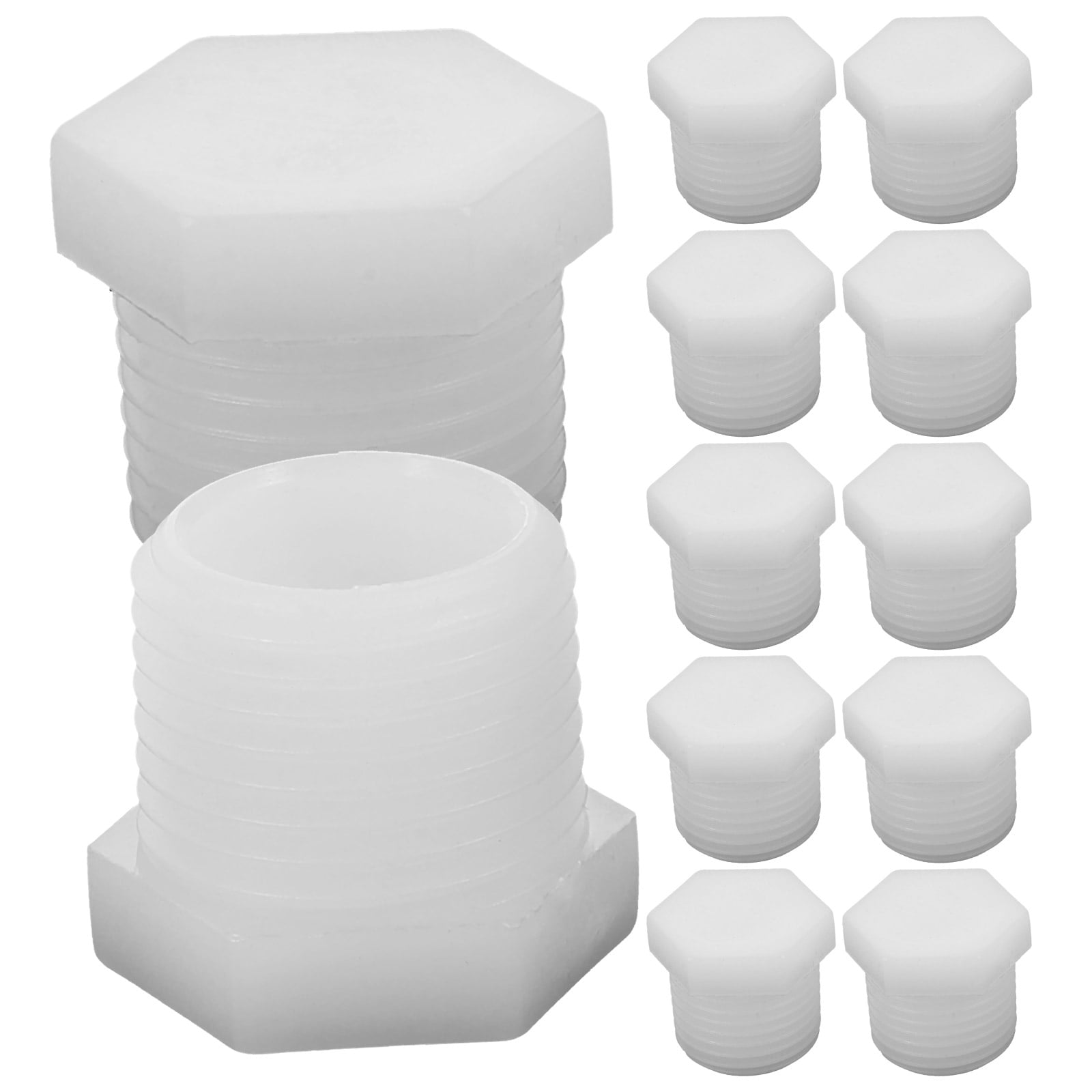 UPKOCH 12pcs RV Water Heater Drain Plug PVC for Drain Installation and ...