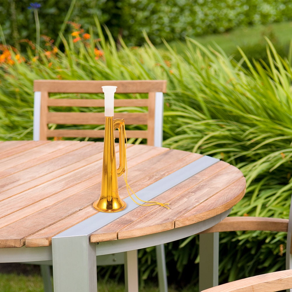 UPKOCH 15pcs Cheerleader Horn Toy Trumpet Golden Plastic Noise Maker ...