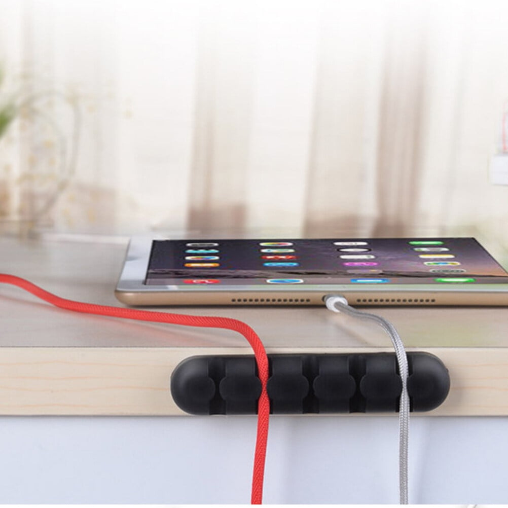 UPKOCH 1Pcs Computer Cable Organizer Black Silicone for General Users ...