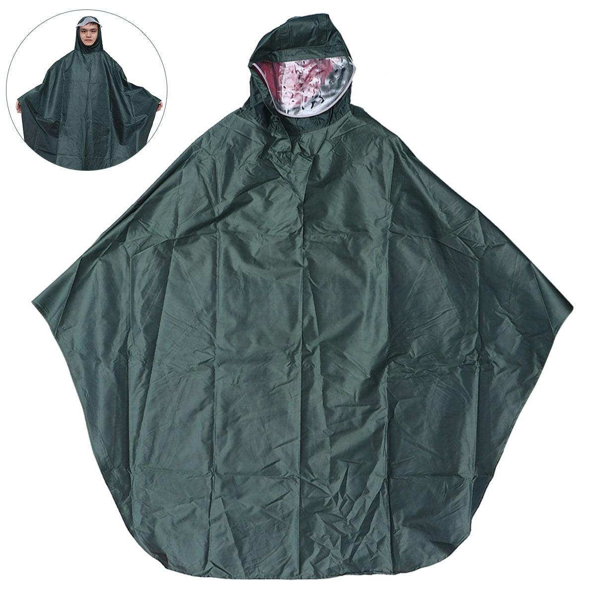 UPKOCH 1Pcs Cycling Rain Poncho with Reflective Design for Safety in ...