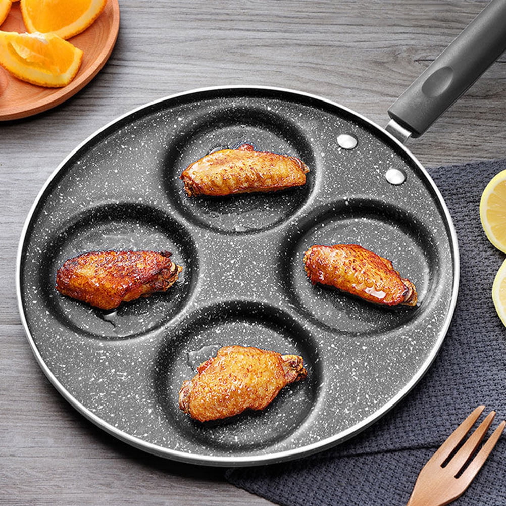 UPKOCH 1Pc Non Stick Medical Stone Egg Pan Four Hole Frying Pan with ...