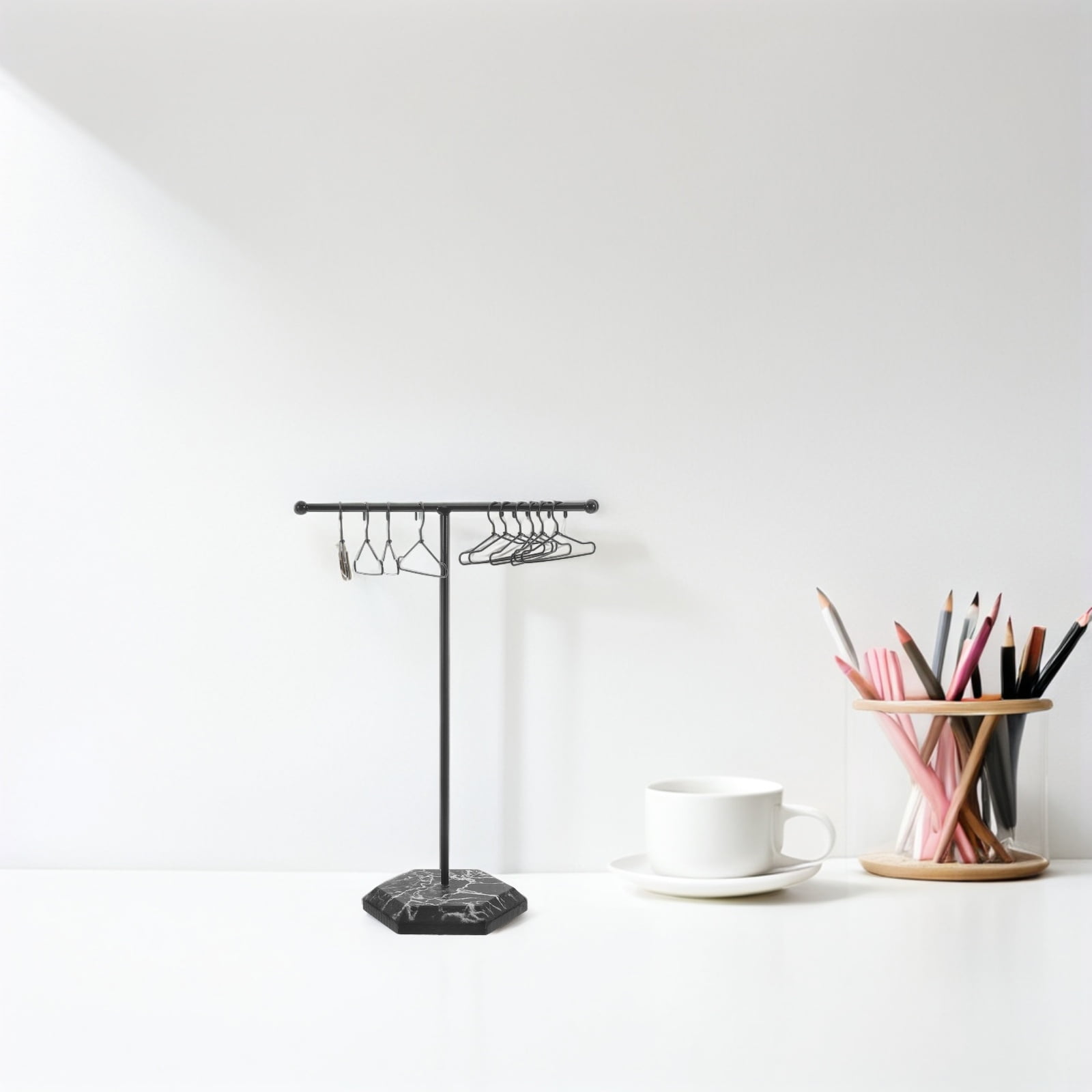 UPKOCH 1Set Doll Pants Hangers Stand Miniature in Black for Organized ...