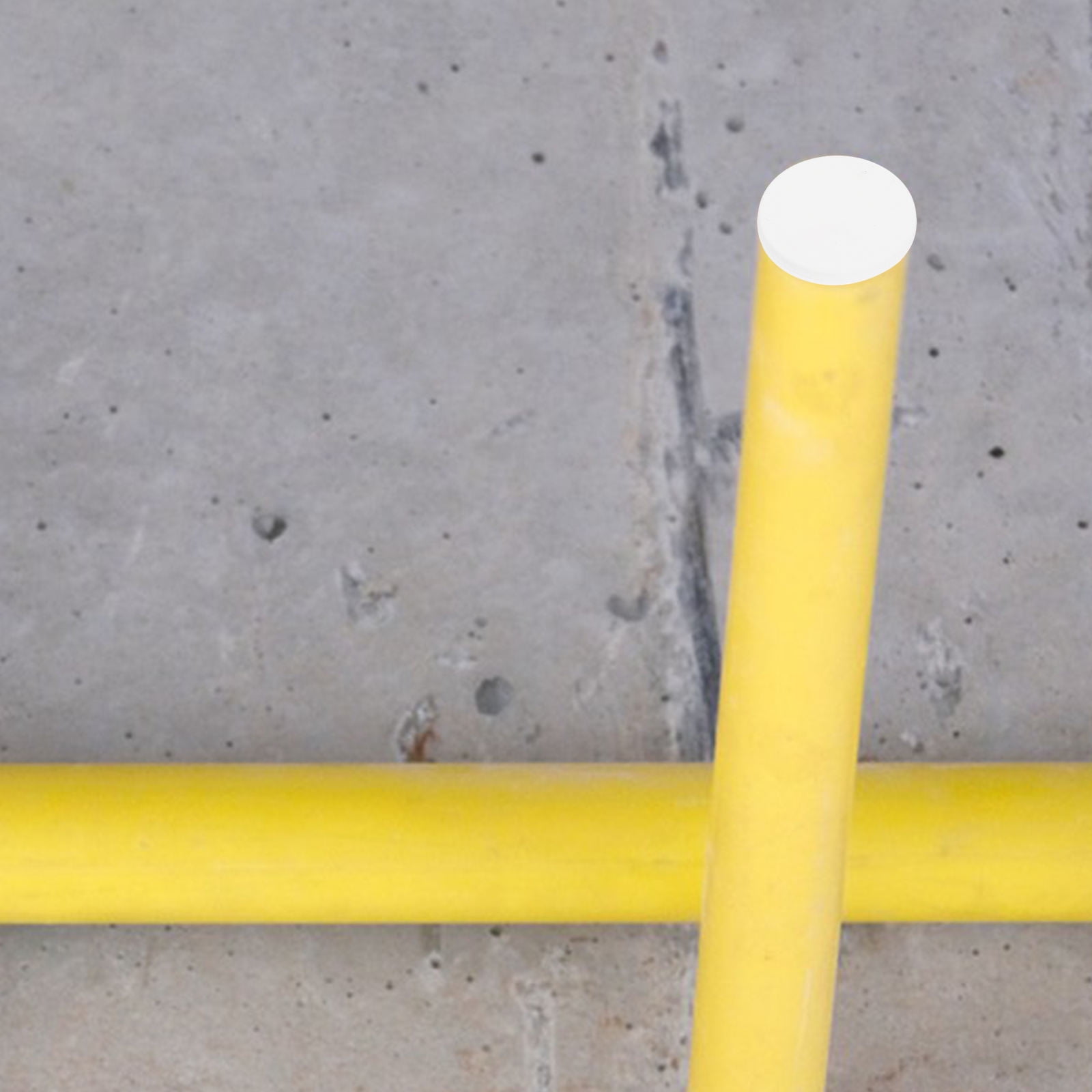 UPKOCH 1Set White PVC Pipe End Cap Plug for Steel Pipes Residential Use ...