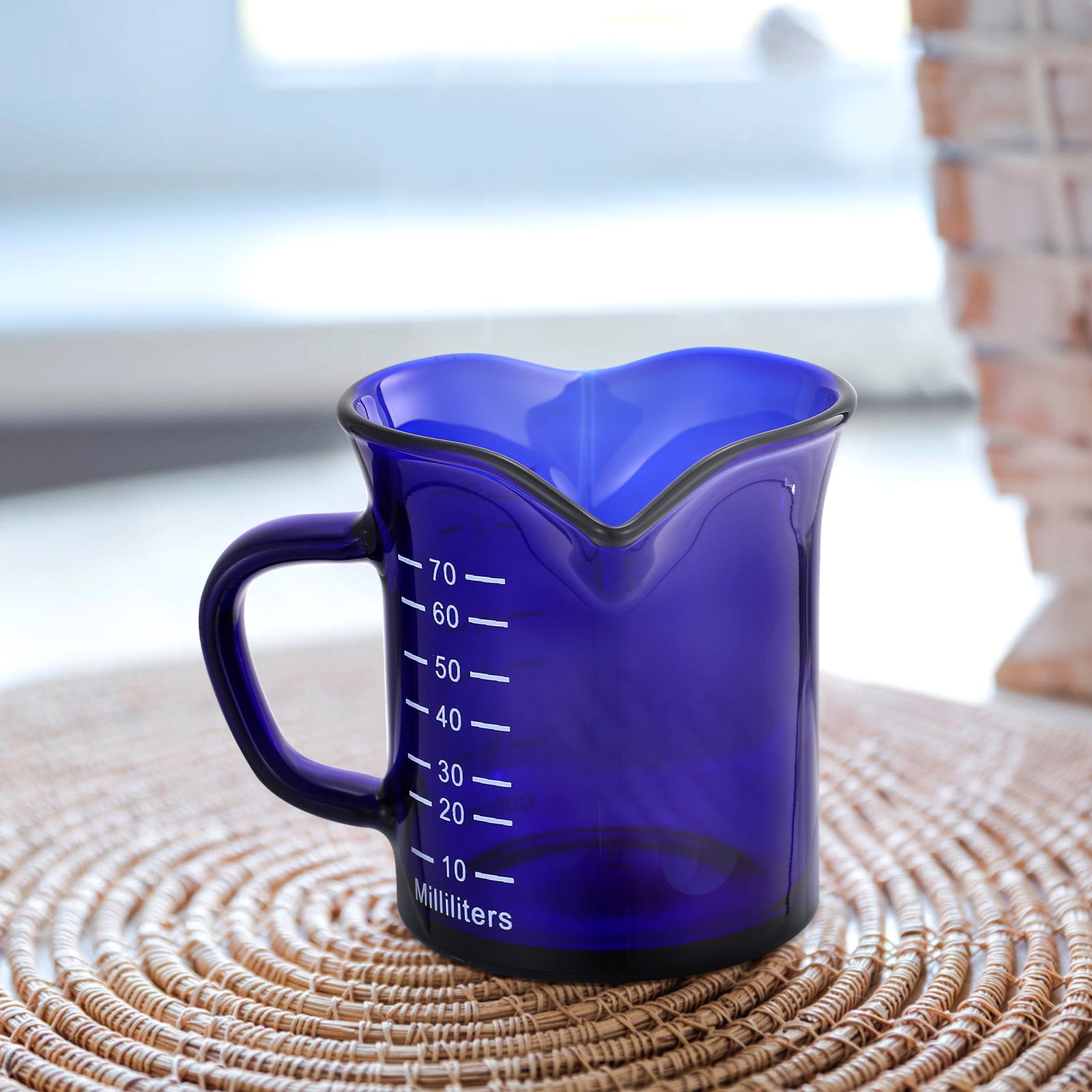 UPKOCH 1pc Glass Measuring Spout Cup: Graduated Mixing Cup Mini Coffee ...