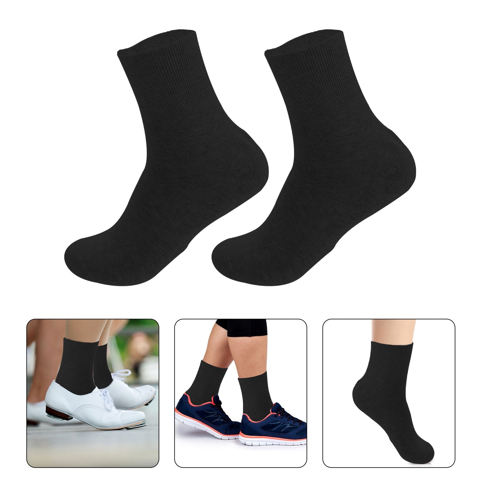 UPKOCH 2 Pcs Socks for Men Overnight Foot Mask Softening Heel Man Black ...