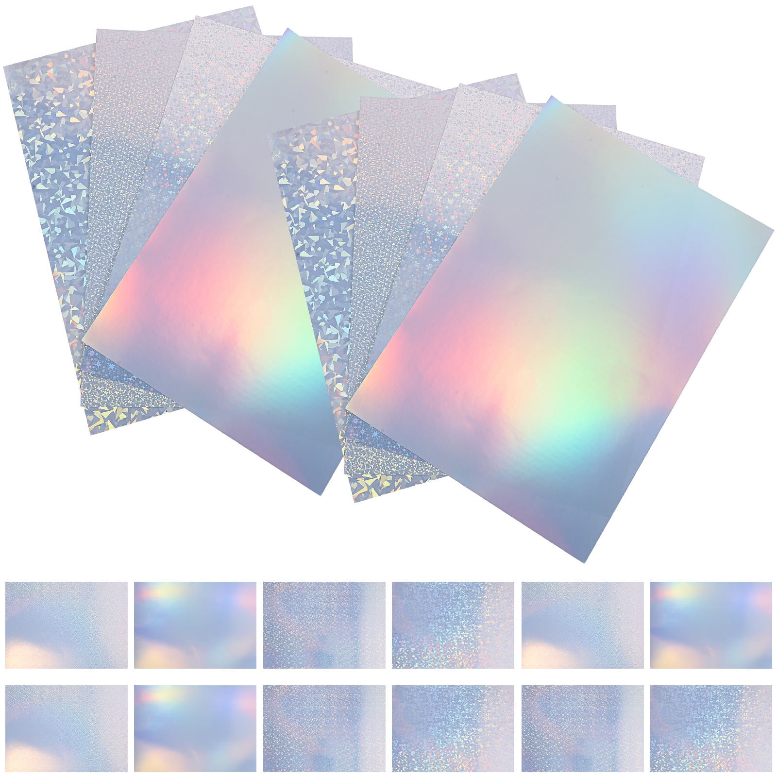 UPKOCH 20 Sheets Printer Sticker Paper Holographic Effect Versatile ...