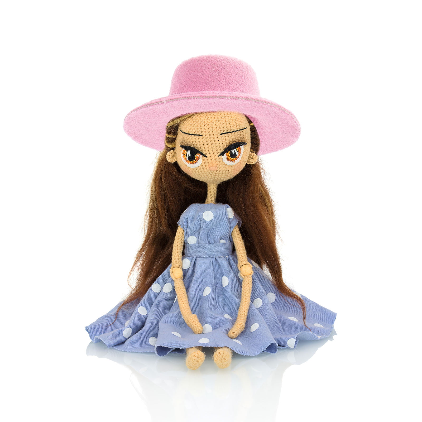 UPKOCH 20Pack Doll Dressing Miniature Fabric Hat Pink for Girls Pretend ...