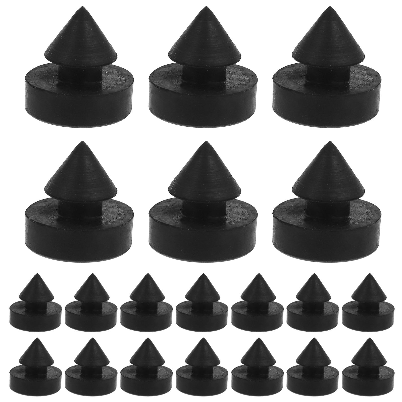 UPKOCH 20Pcs Door Silencers For Slamming Rubber Impact Protection Black ...