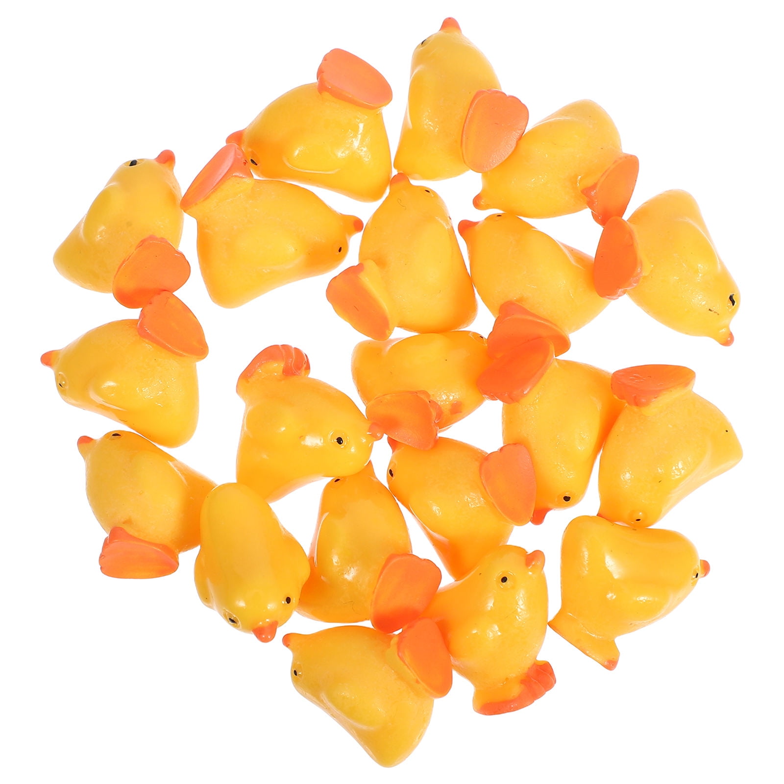 UPKOCH 20Pcs Mini Chickens Resin Yellow Tiny Things To Hide For Home ...