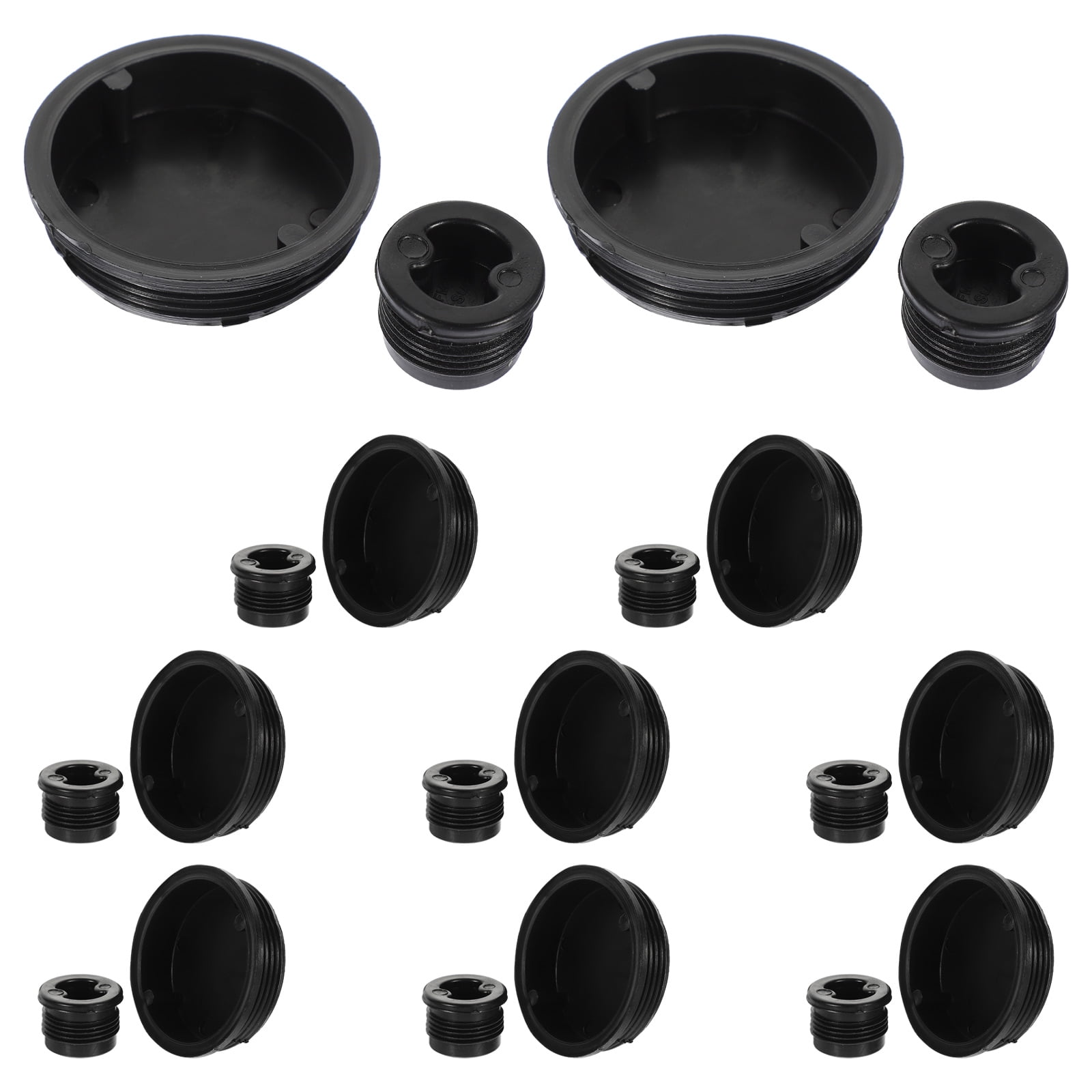 UPKOCH Bung Cap With Gaskets Bung Cap Black Plastic 20pcs Replacement ...