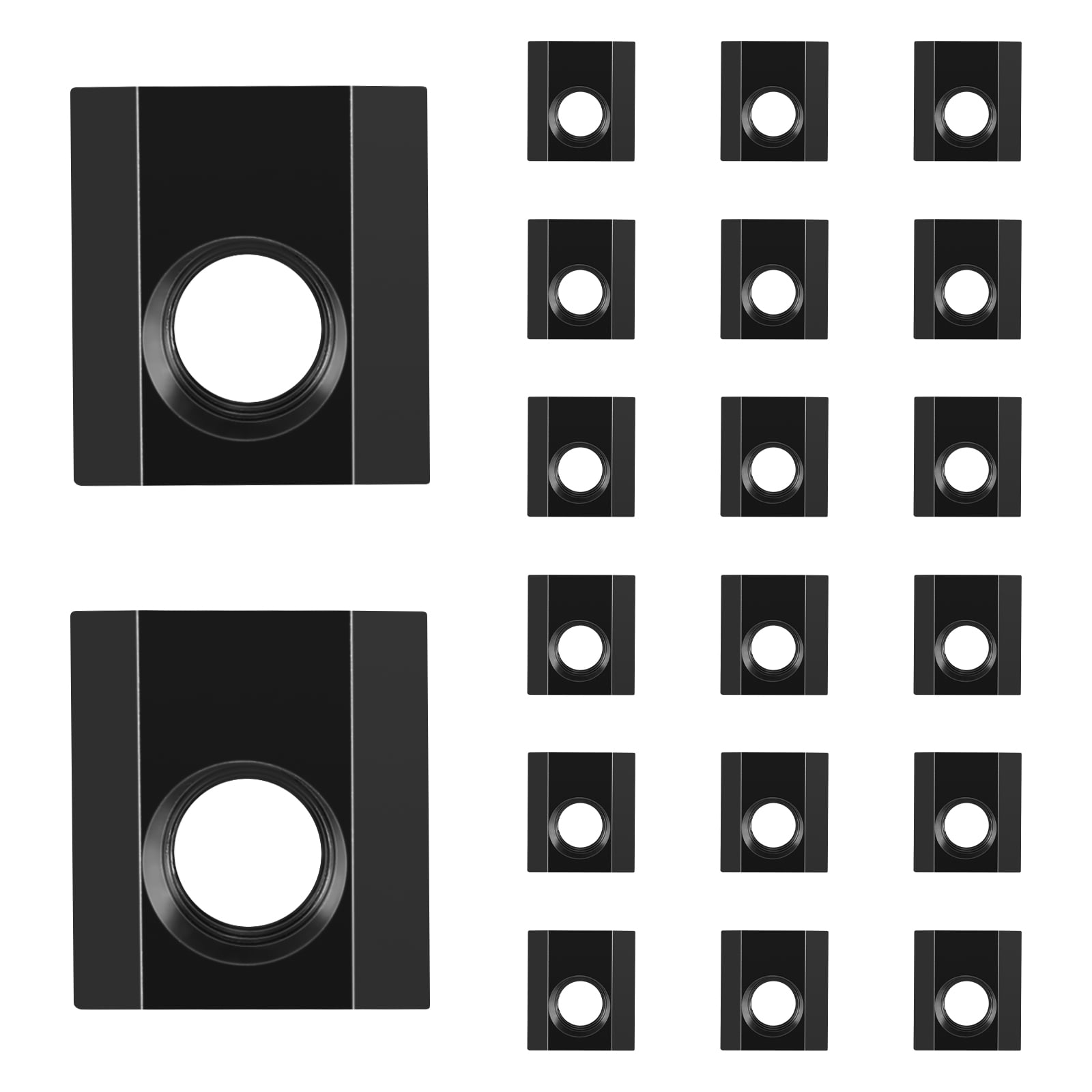 UPKOCH 20Pcs Slot Slotted Nuts T-slot Shape for Mechanics and Engineers ...