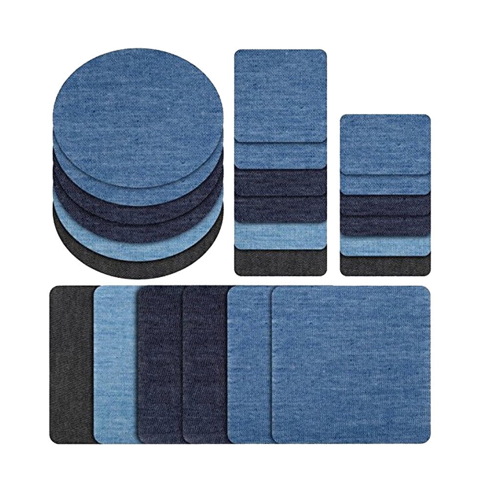 UPKOCH 24Pcs Adhesive Patches for Jeans Iron Inside Repair Kit for ...