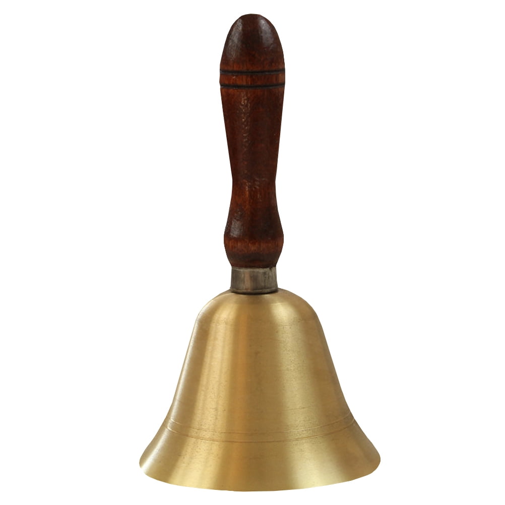 UPKOCH 24Pcs Wood Handle Hand Bell Copper Material Simple Shape For ...