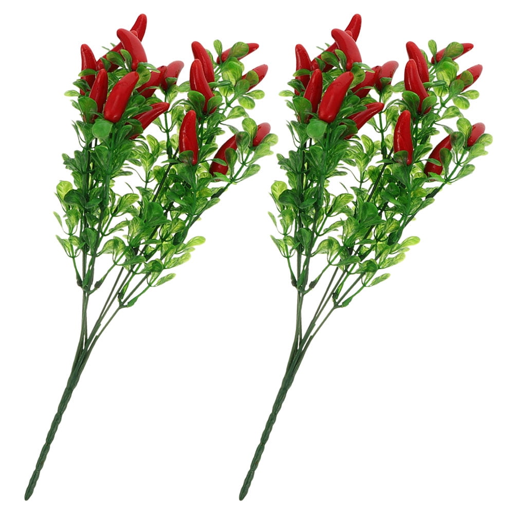 UPKOCH 2Pcs Paper Simulation Lifelike Pepper Props Plastic Garden ...