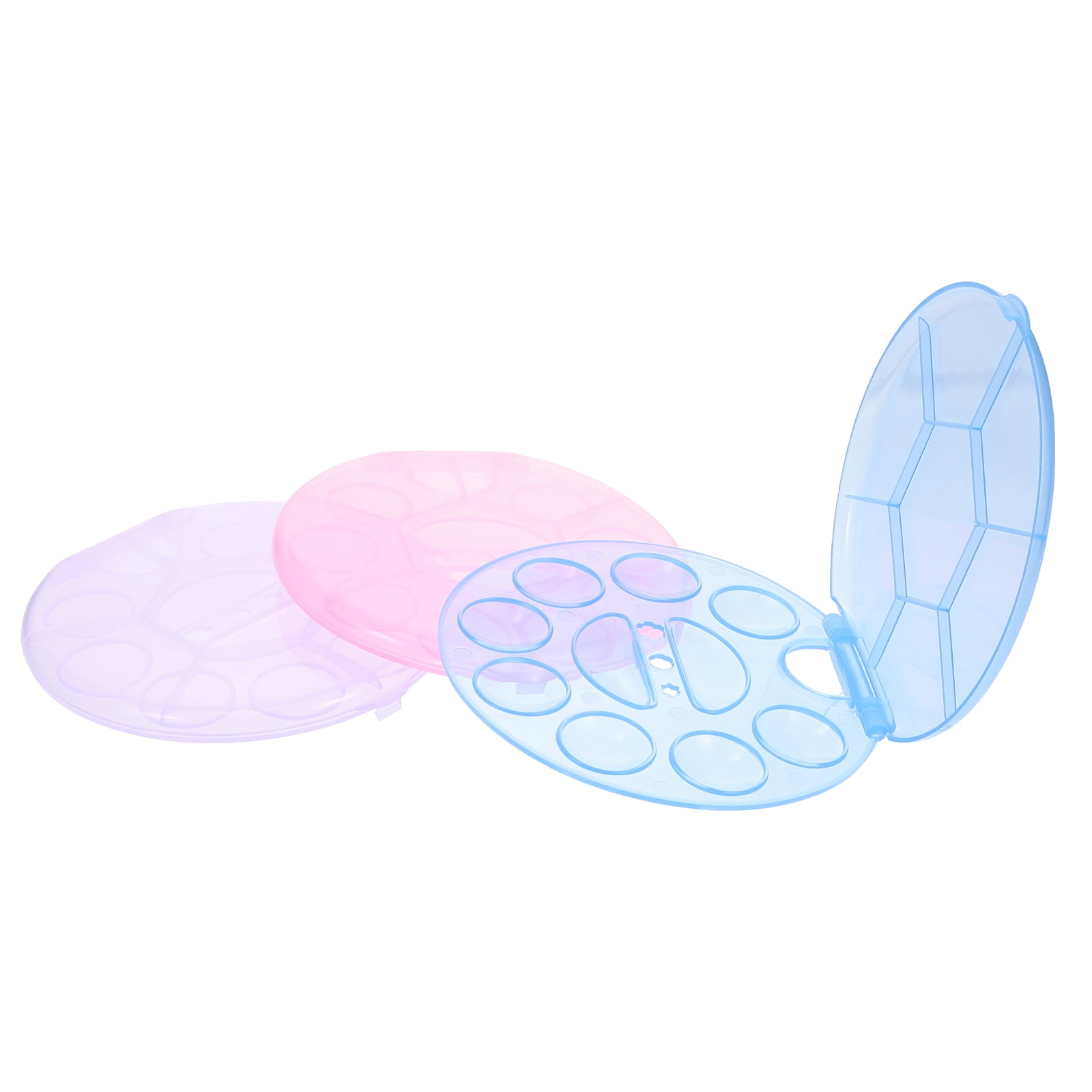 UPKOCH 3Set Plastic Paint Mixing Palette for Professionals in Purple ...