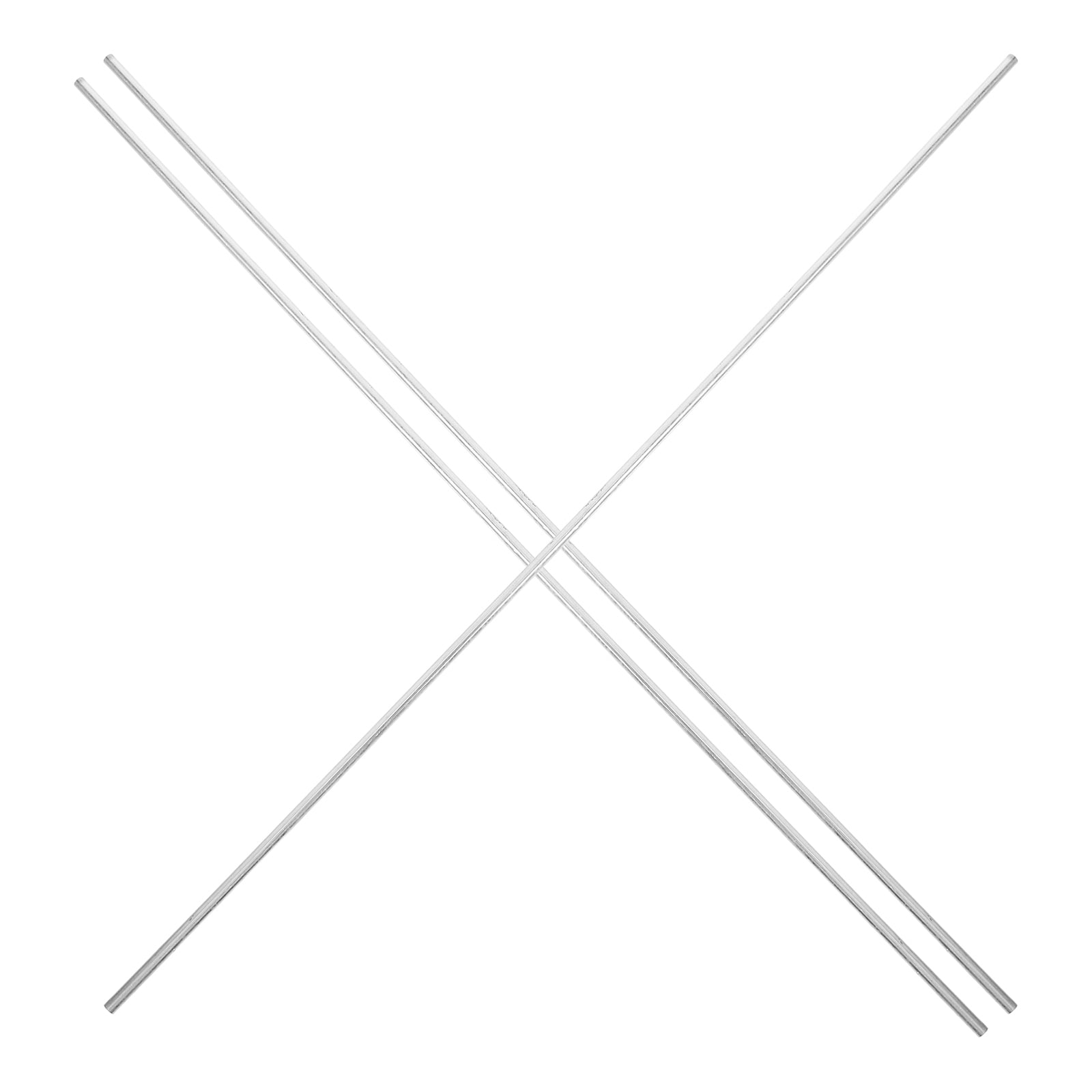 UPKOCH 3pcs Thin Metal Rod Aluminum Rods Silver for Model Building Home ...