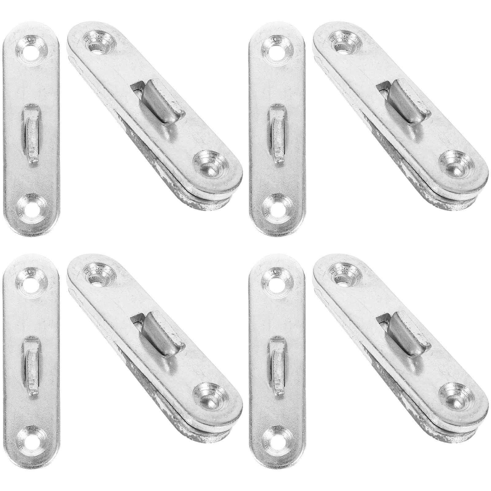 UPKOCH 4 Pairs Sturdy and Practical Design Hinge Bed Frame Rail Bracket ...