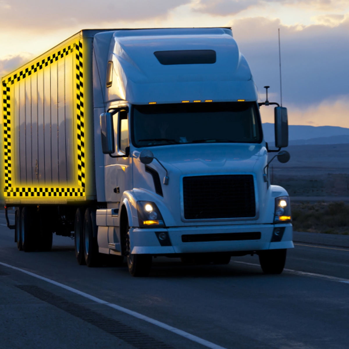 UPKOCH 4 Rolls Reflector Tape Roll for Trucks Yellow Black for Drivers ...