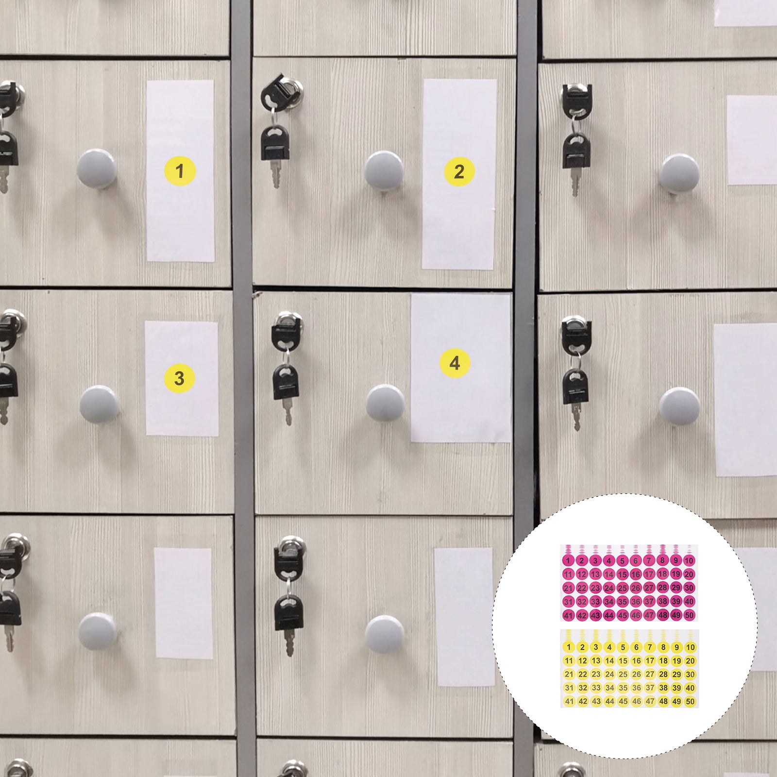 UPKOCH 42 Sheets Large Number Decals Copperplate Adhesive for Flat ...