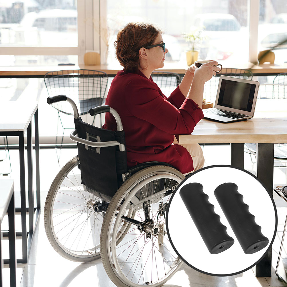 UPKOCH 4Pcs Drive Walkers Replacement Parts Non Slip PVC Handle Grips ...