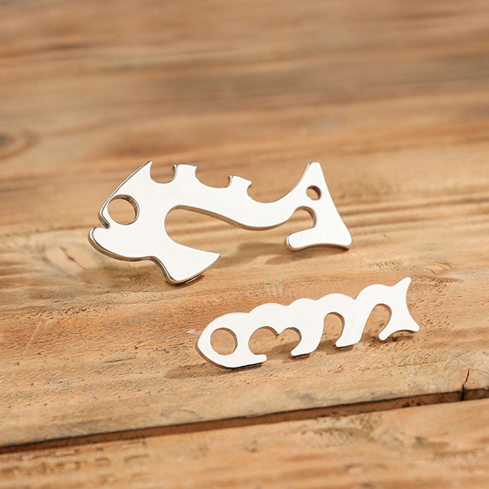 UPKOCH 4Pcs Durable Silver Tent Rope Fasteners Stainless Steel ...