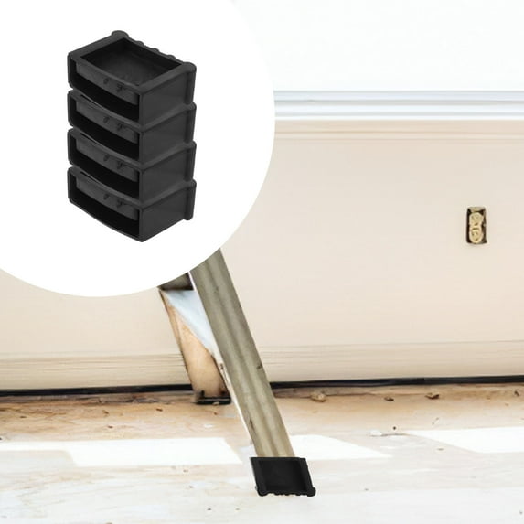 UPKOCH 4pcs Ladder Step Pads Black Rubber for Enhanced Stability and ...