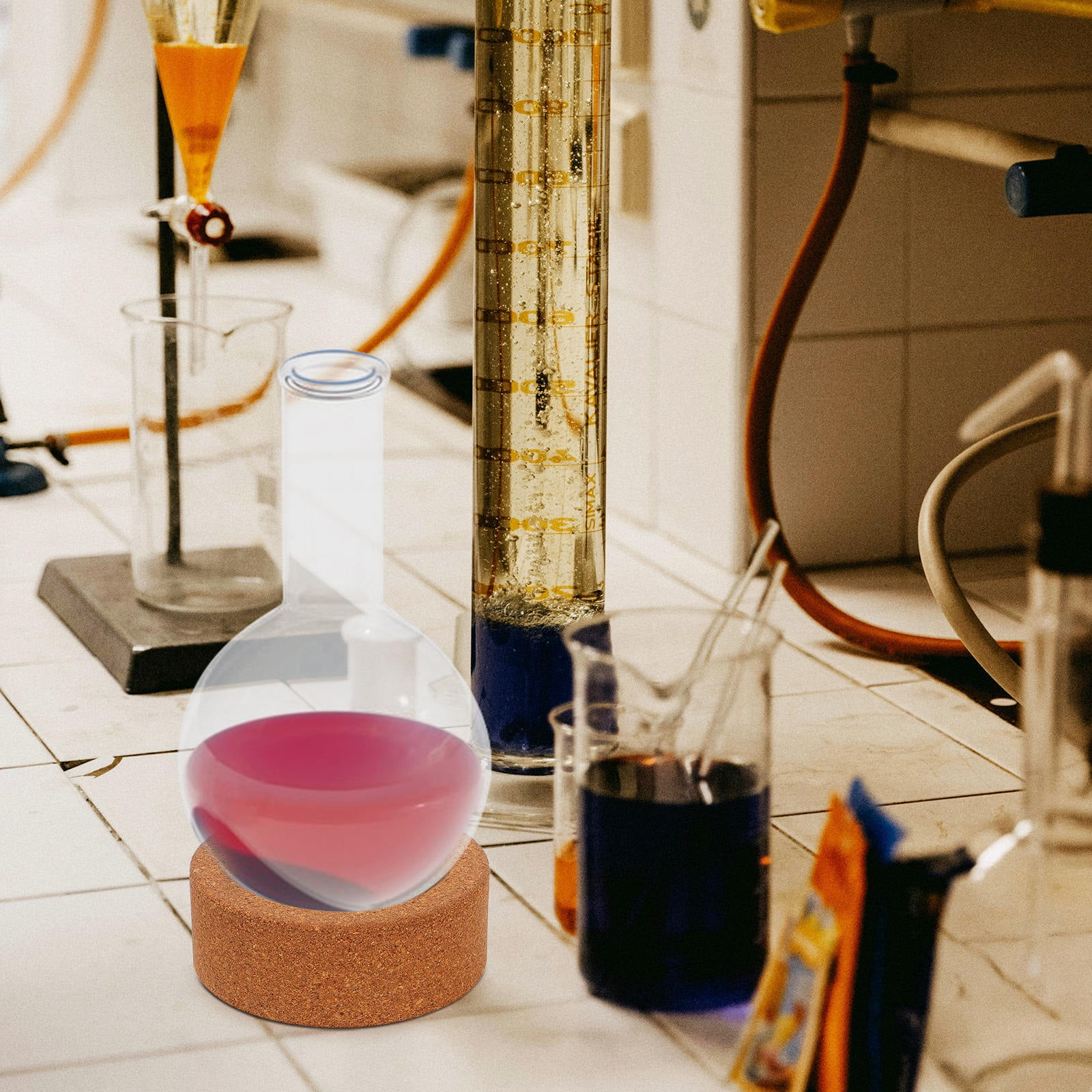 UPKOCH 5 Pcs Cork Flask Holder for Laboratory Equipment with Heat and ...