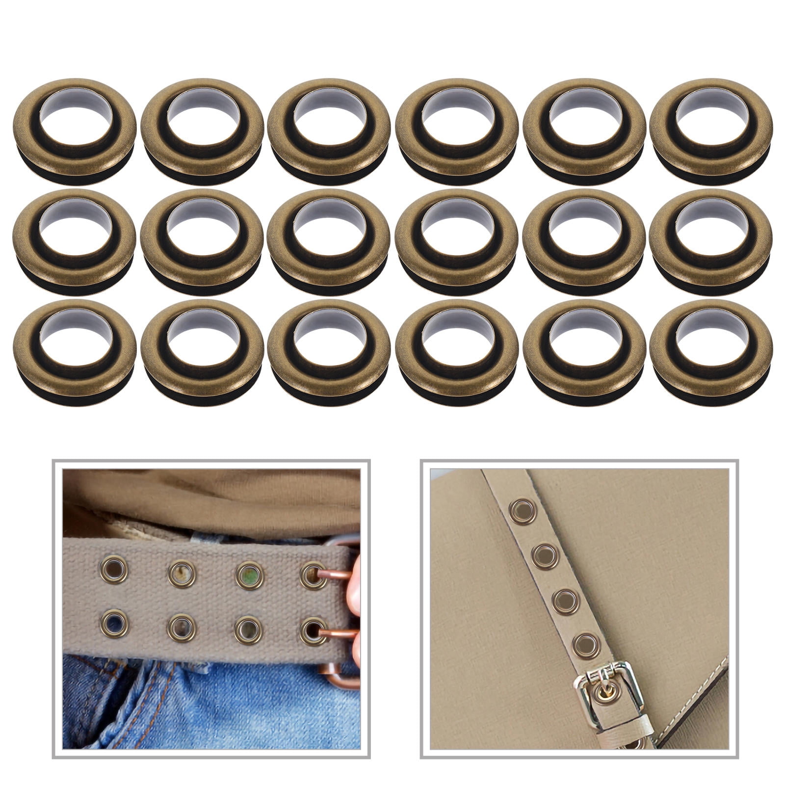 UPKOCH 50 Sets Eyelets Grommets Kit Copper Circular For Diy Projects ...