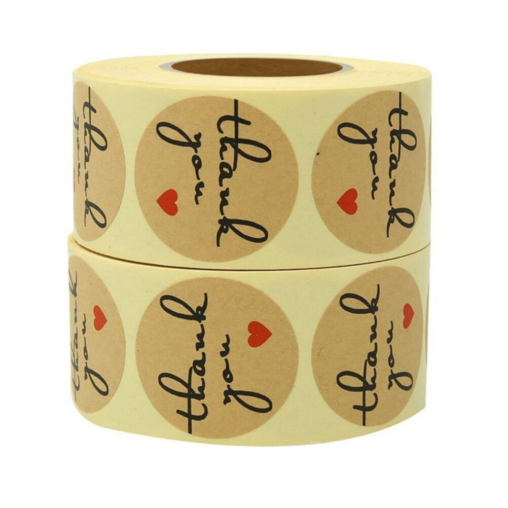 UPKOCH 500Pcs Kraft Label Sticker Removable Multi-Colored present ...
