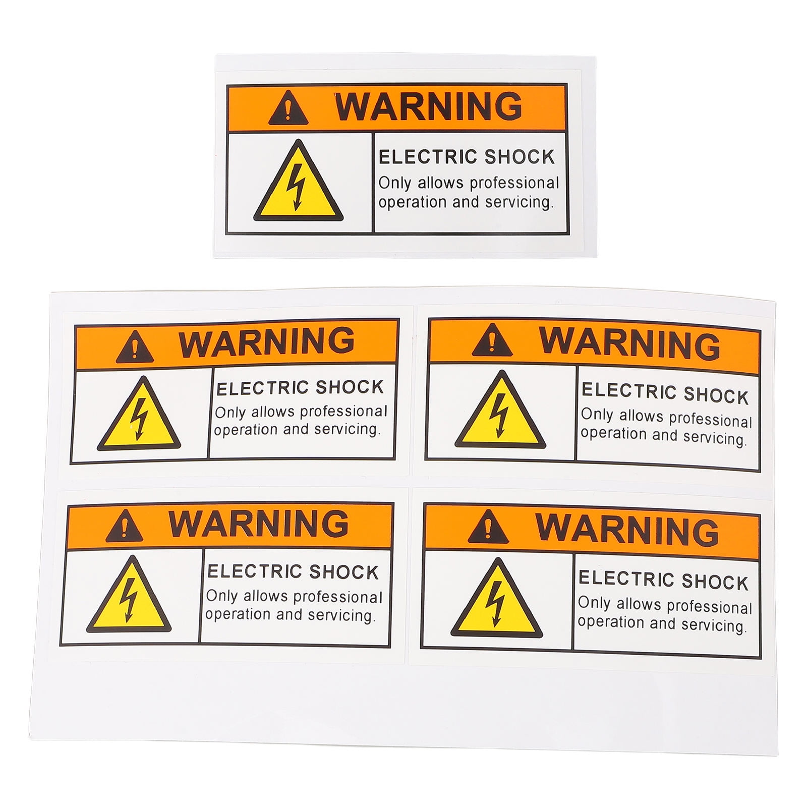 UPKOCH 5Pcs HVAC Stickers For Assorted Color Paper Warning Labels For ...