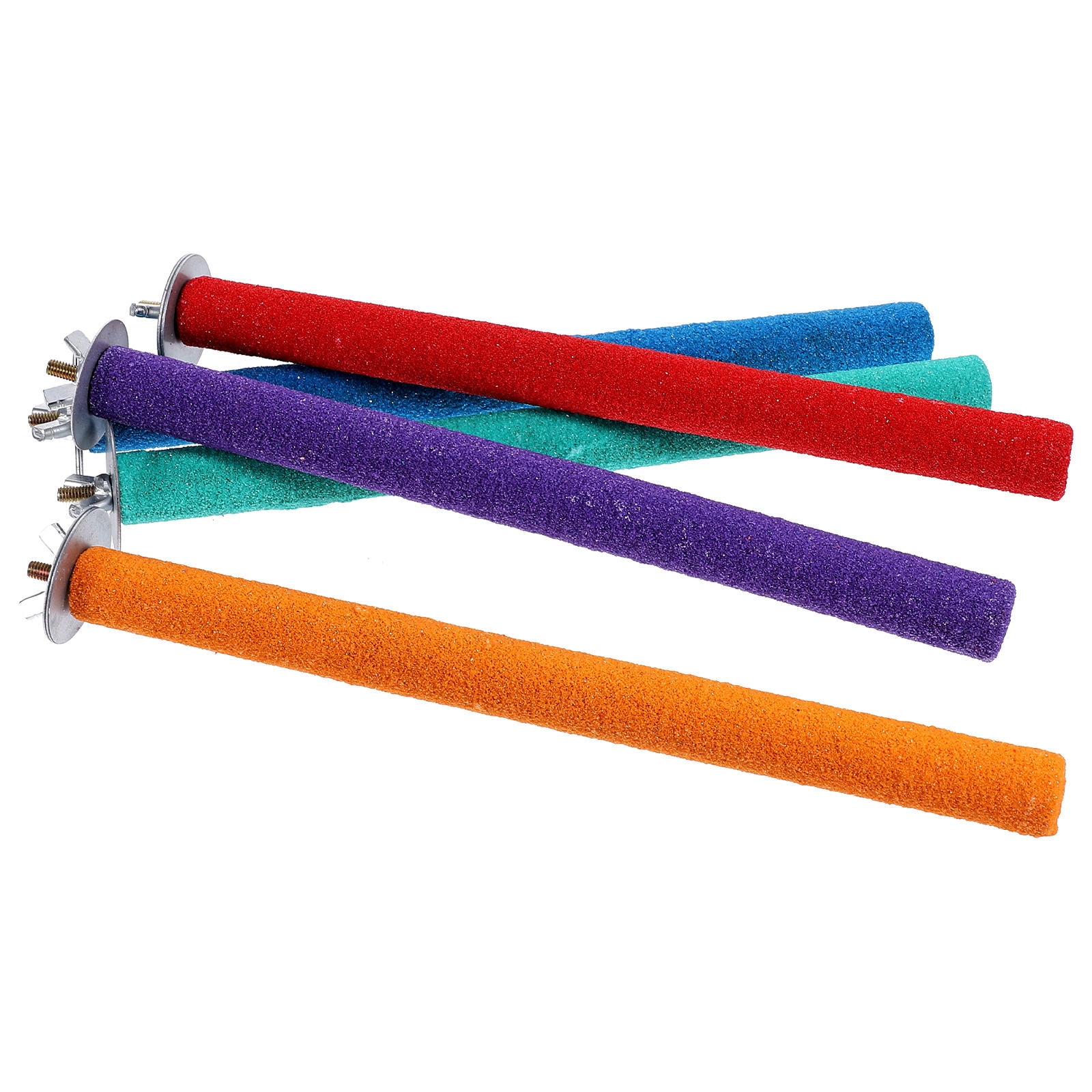 UPKOCH 5Pcs Parrot Stand Rod Assorted Color Wood Bamboo Climbing Stand ...