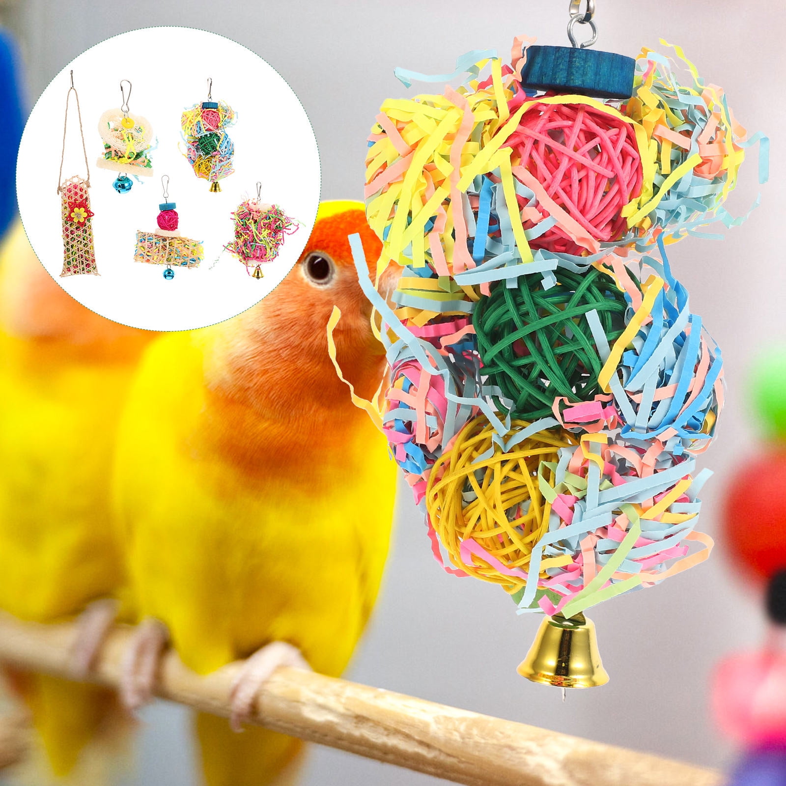 UPKOCH chew toy for birds Pet Toy Style 5Pack - Walmart.com