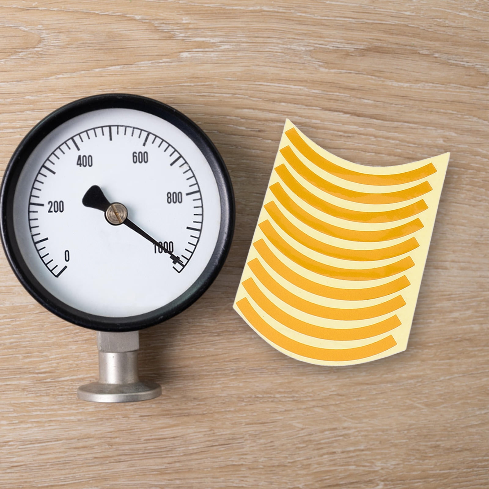 UPKOCH 60Pcs Quarter-Circle Design Pressure Gauge Stickers High ...