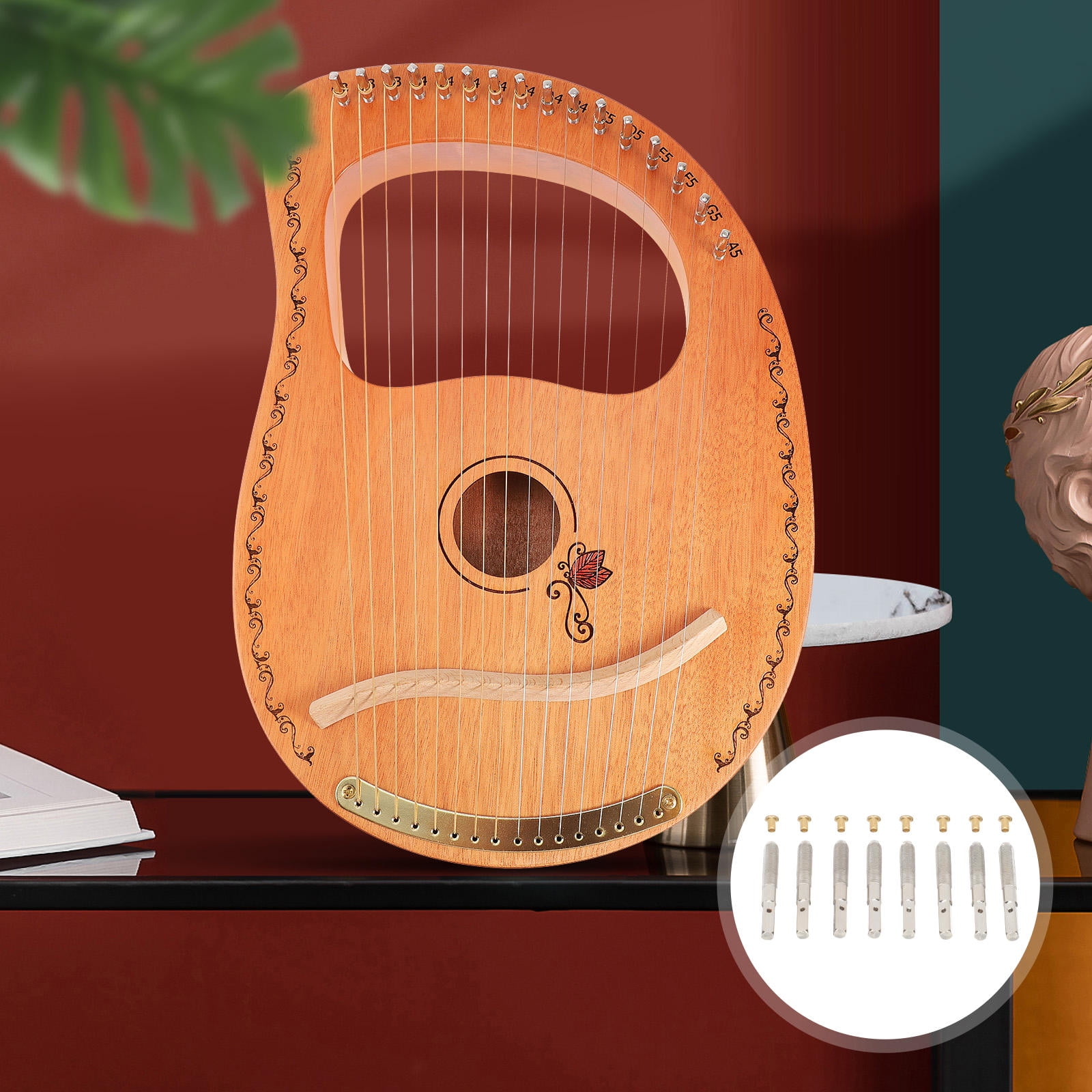 UPKOCH 8 Pcs of Lyre Pegs Durable Lyre String Pegs Steel String Fixation for Learners - Walmart.com