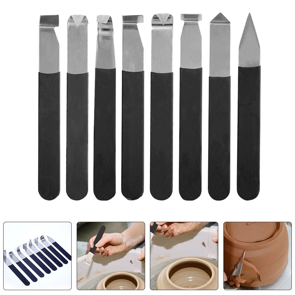 UPKOCH 8Pcs Clay Modeling Tools For Pottery And Diy Craft Tools Black ...