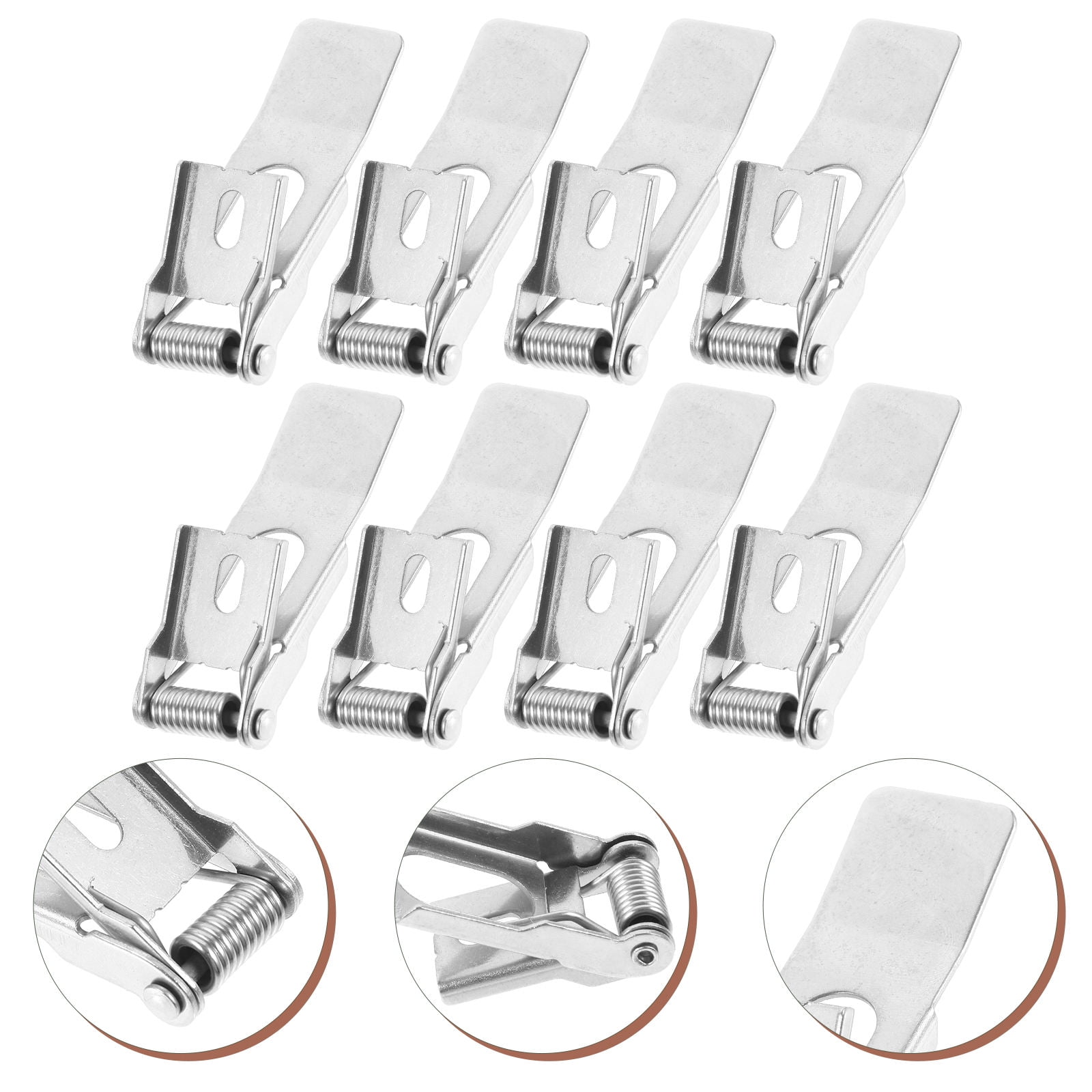 UPKOCH Downlight Recessed Light Clips 8pcs Metal Silver for Ceiling ...