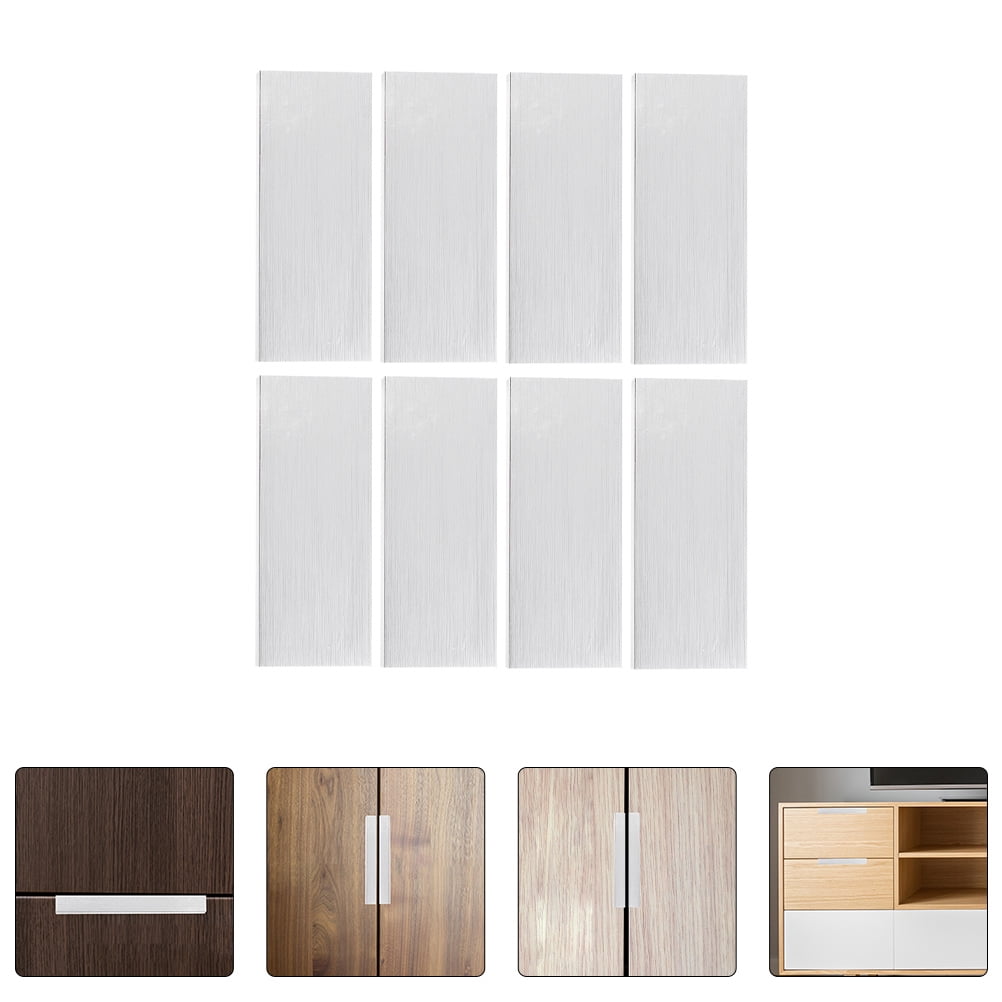 UPKOCH 8pcs Rectangular Invisible Drawer Pulls for Kitchen Cabinets ...