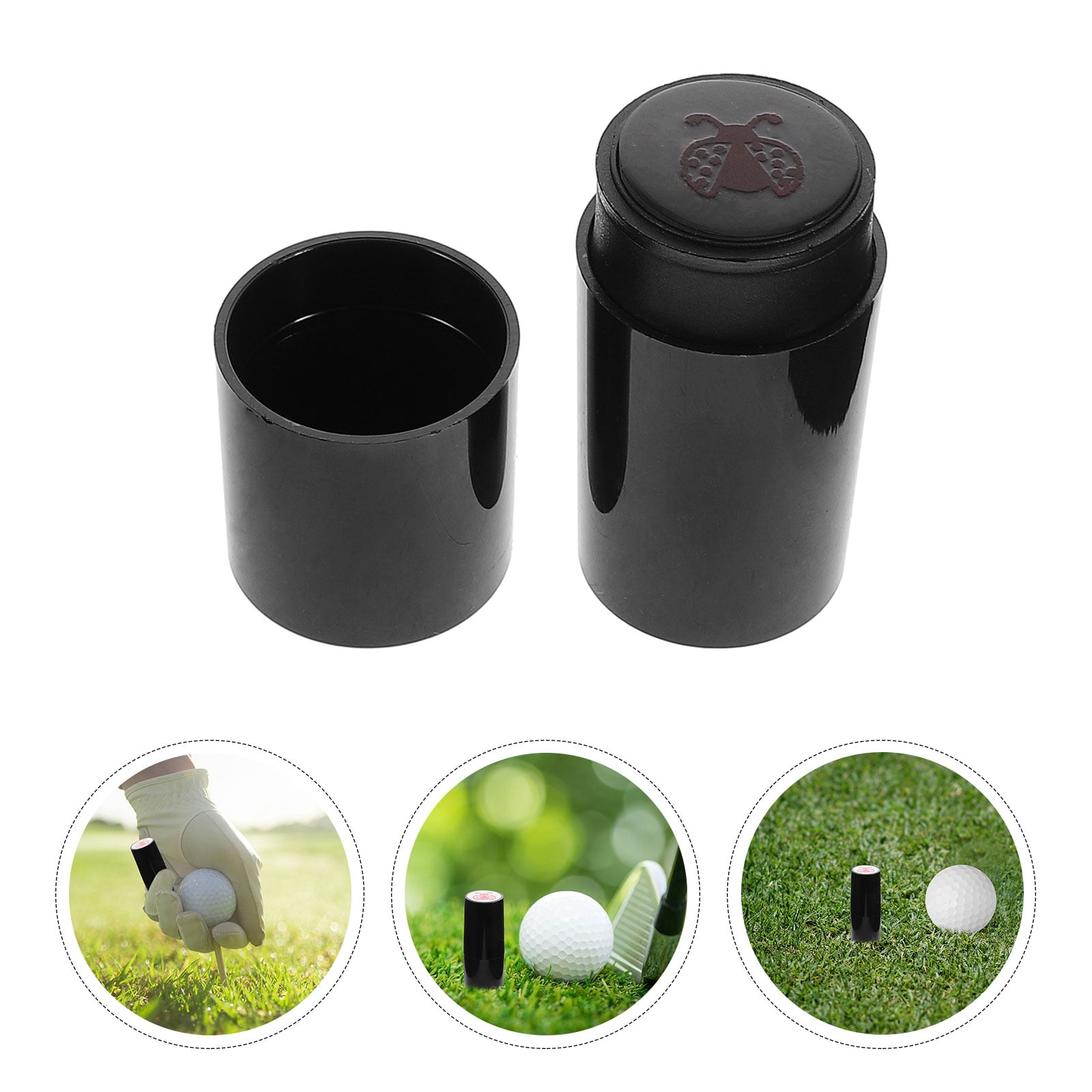 UPKOCH Black Ink Stamp Pad Plastic Tool for Golf Accessories and Games ...