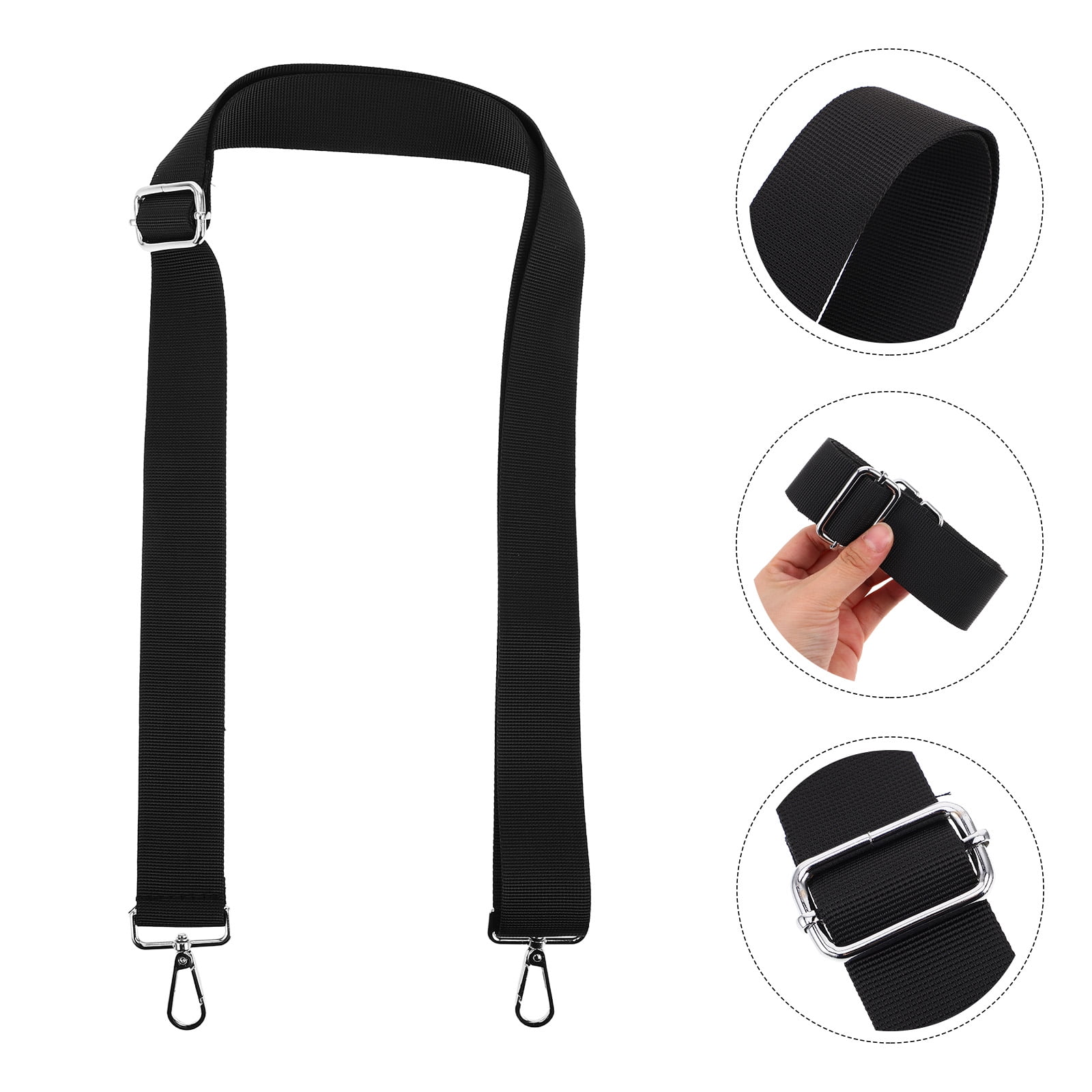 UPKOCH Black Metal Wide Simple Design Camera Bag Strap with Universal ...
