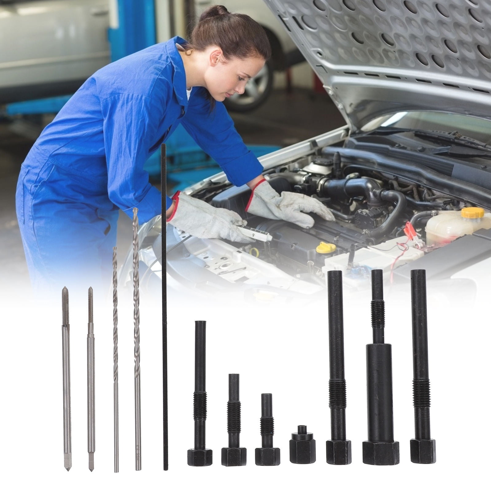 UPKOCH Car Extraction Tool Kit for Damaged Glow Plug with Steel and Abs ...