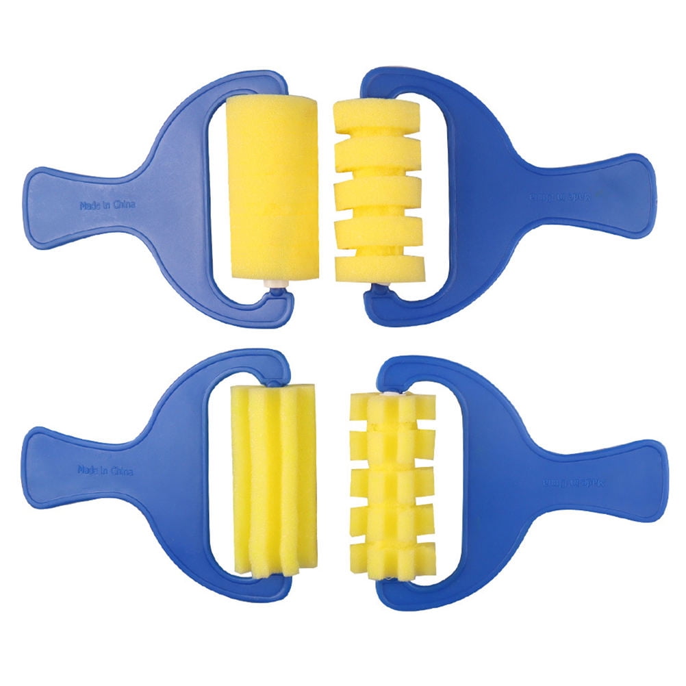 UPKOCH Children Painting Sponge 2 Sets Blue Plastic Ergonomic Handle ...