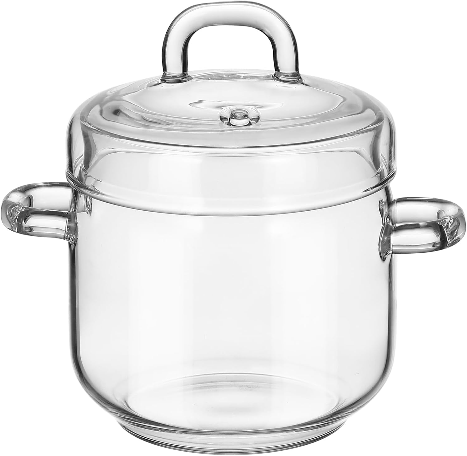 UPKOCH Clear Glass Cooking Pot Cup, 350ml / 12oz Glass Saucepan with ...