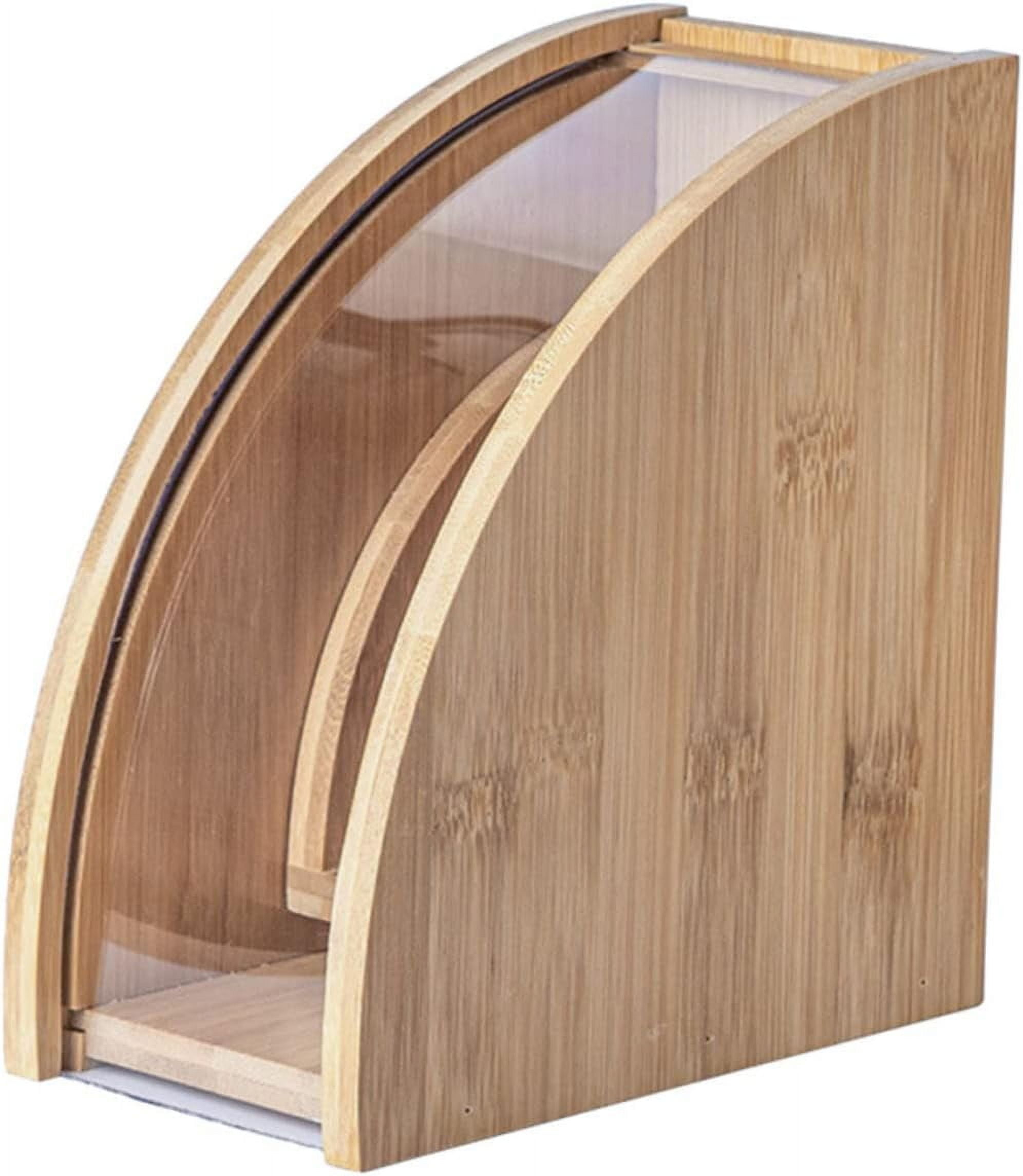 UPKOCH Coffee Paper Storage Box Cone Holder Cleaning Accessories Wood ...