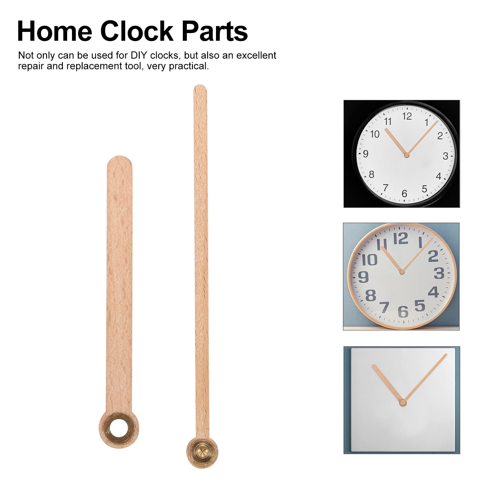 UPKOCH DIY Clock Parts 1 Set Chocolate for Wall Clock Repair and Making ...