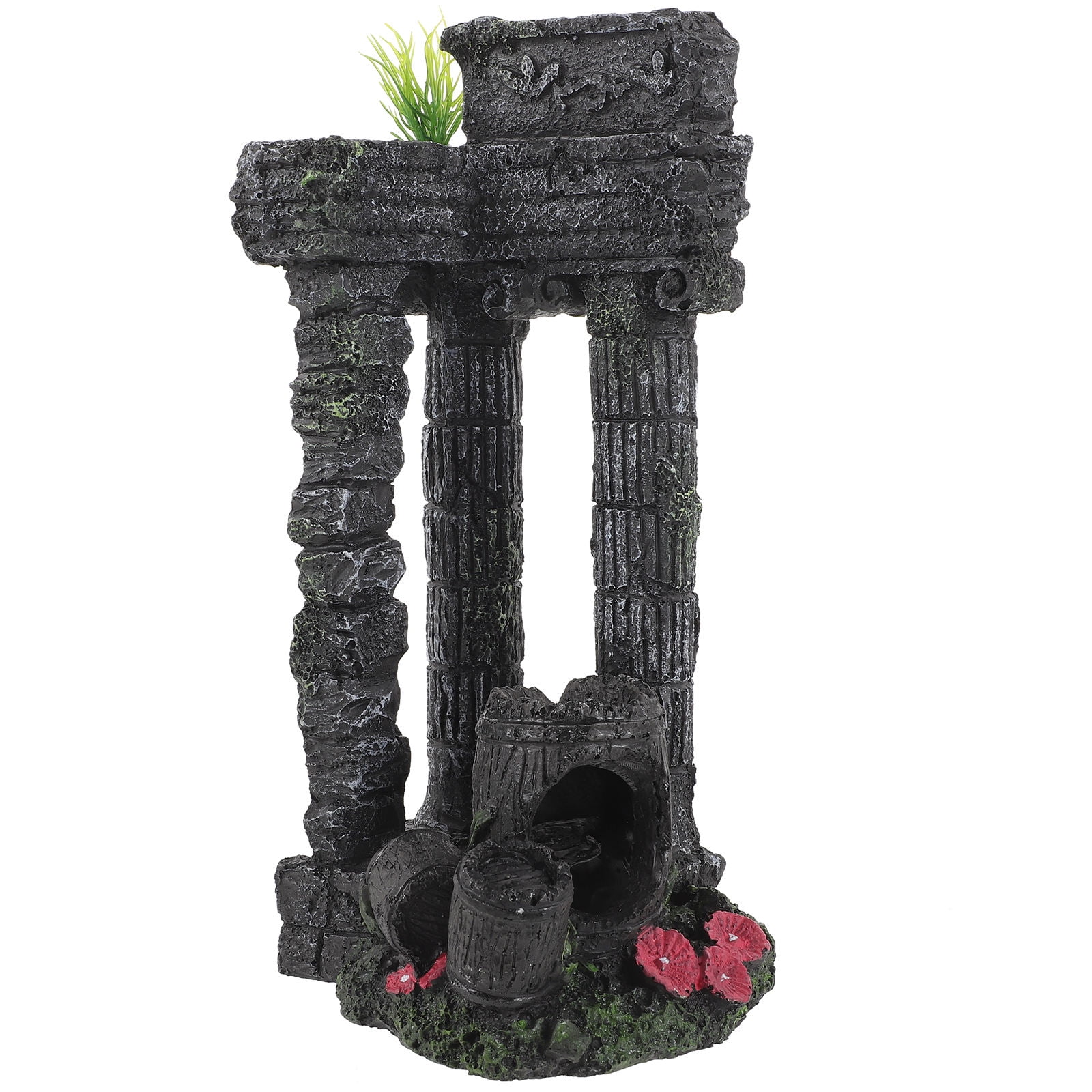 UPKOCH Decorative Roman Pillar for Aquarium Fish Tank Resin Assorted ...