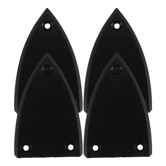 UPKOCH Electric Guitar Truss Rod Cover 4Set Triangle Hole Black Plastic ...