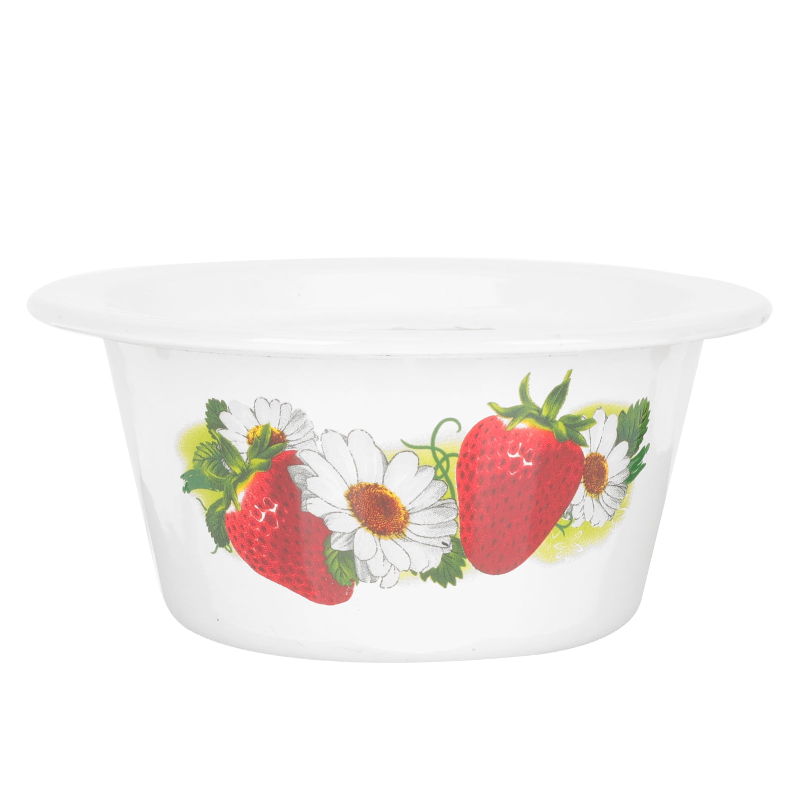 UPKOCH Enamel Basin With Lid Assorted Color Fruit Serving Vintage Style ...